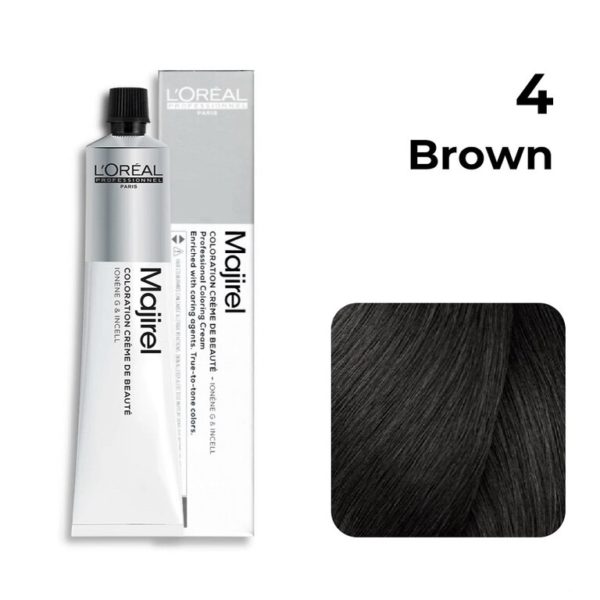 L’oreal Professionnel Majirel Hair Color No. 4 Brown (100g) – Cobeauty
